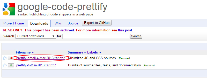 ソースコードをハイライトする超軽量ライブラリー「google-code-prettify」の設置から使い方。 | TeamSEEK