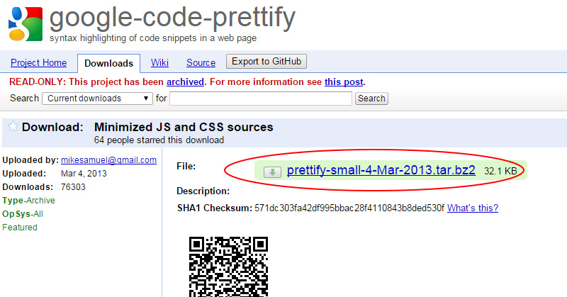 ソースコードをハイライトする超軽量ライブラリー「google-code-prettify」の設置から使い方。 | TeamSEEK